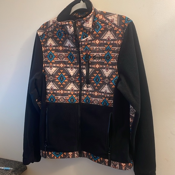 Hooey | Jackets & Coats | Hooey Tech Fleece Jacket Black Aztec | Poshmark